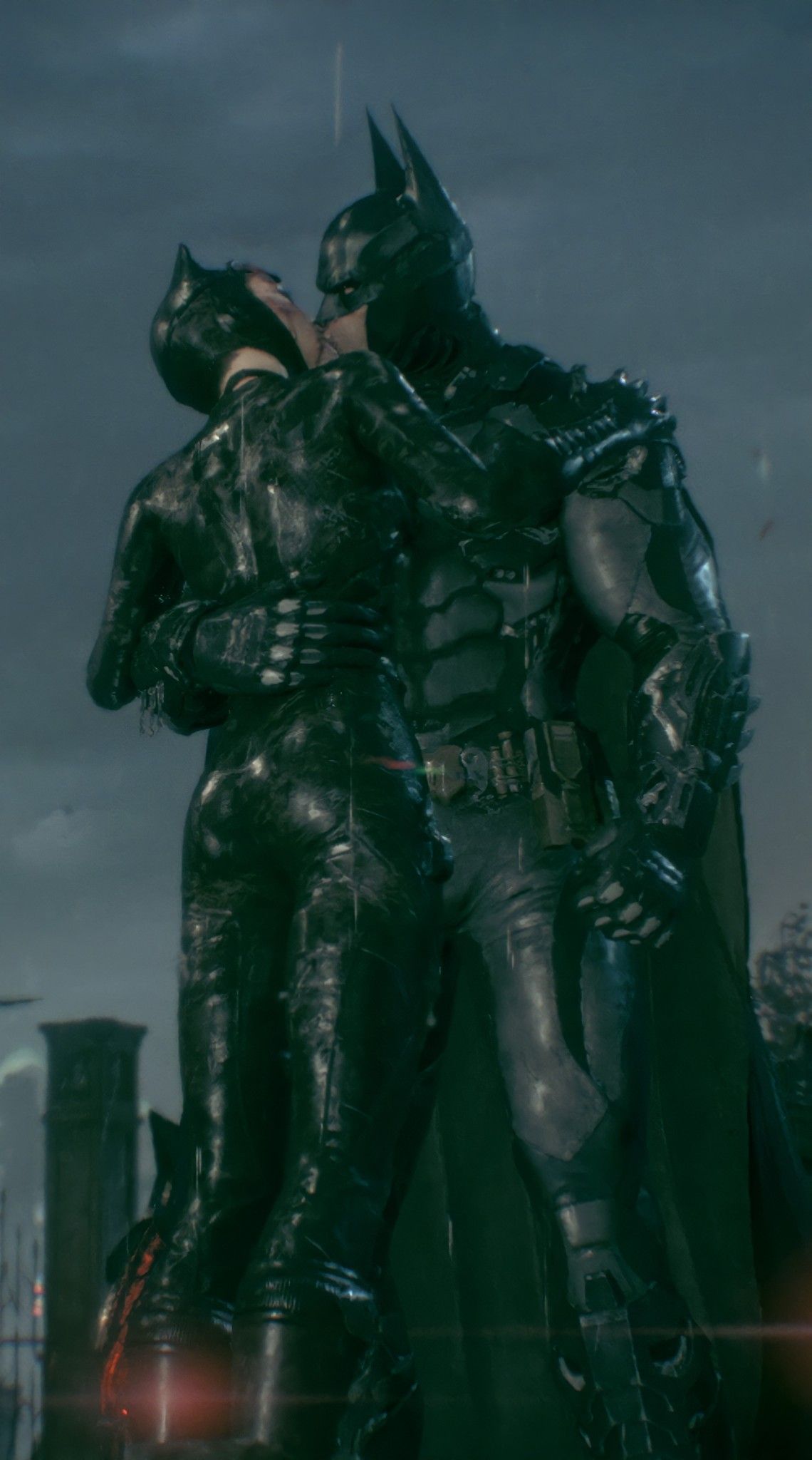 Batman Arkham City Catwoman And Poison Ivy Kiss
