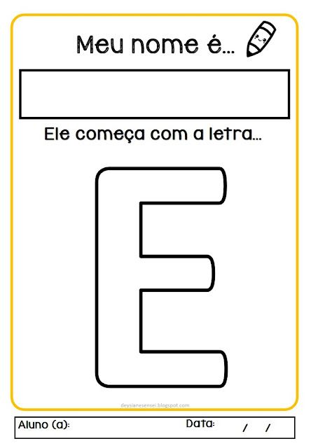 Atividade “A Letrinha do Meu Nome” - lucox.cl Atividade “A Letrinha do Meu Nome” - lucox.cl