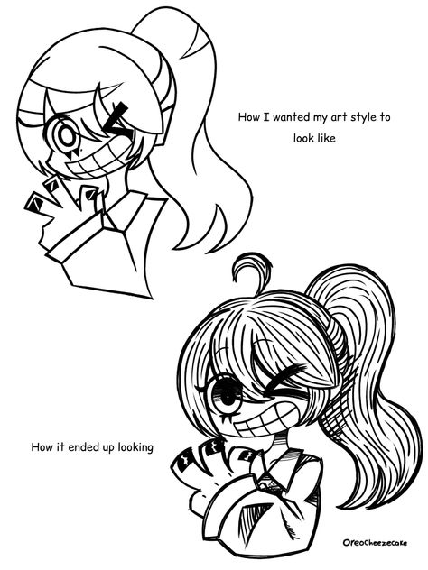 Messy Line Art Style