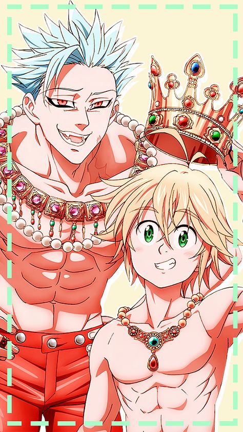 Ban And Meliodas Seven Deadly Sins Anime Seven Deadly Sins Anime