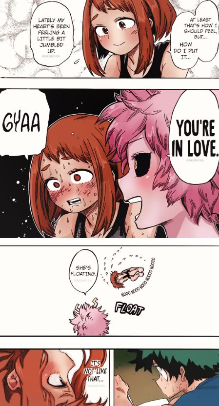 Boku No Hero Academia Uraraka Ochako Mina Ashido Midoriya Izuku My Hero Academia Hero