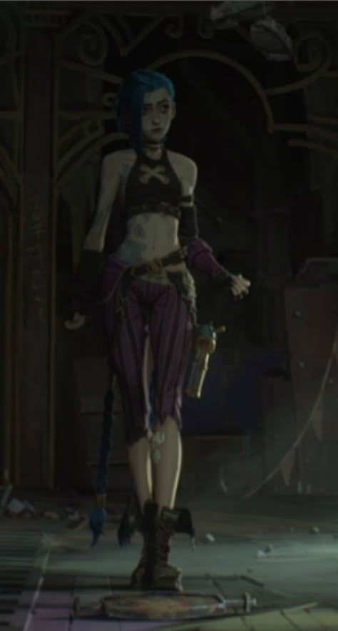 Jinx Arcane Full Body Reference