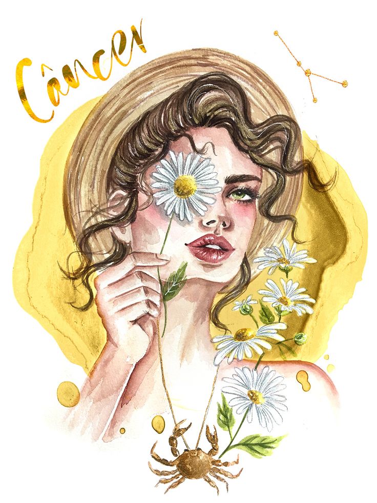 Zodiac Girls On Behance Cancer Zodiac Art Zodiac Art Zodiac Signs Cancer
