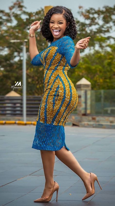 Serwaa Amihere Dazzling In An African Fashion Dress African Print