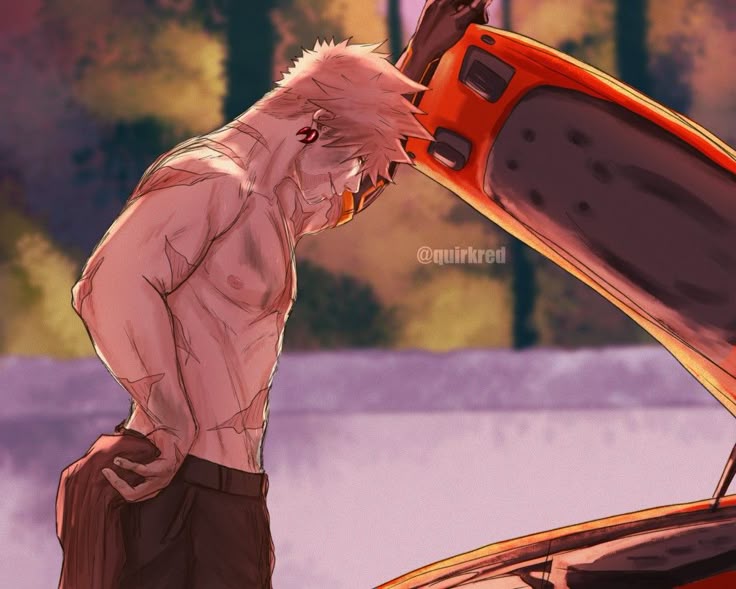 Pin By Catalyna Christopher On Mha Anime Guys Shirtless Bakugo Katsuki Fanart Cute Hottest