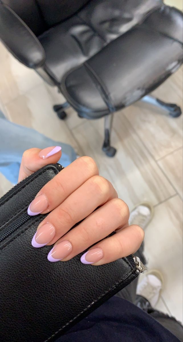 Lilac Nails 🤍 Purple Nails Lilac Nails Summery Nails