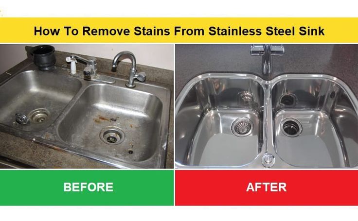 How To Remove Stains From Stainless Steel Sink Clean Stainless Steel