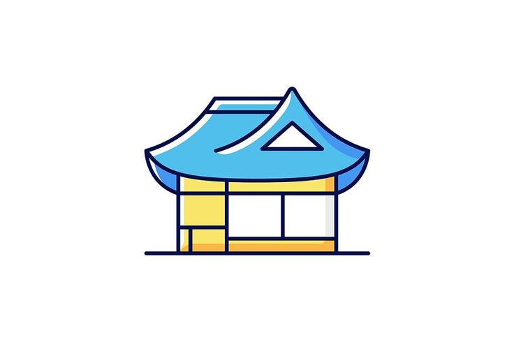 Hanok RGB color icon | Traditional architecture, Icon, Color Hanok RGB color icon | Traditional architecture, Icon, Color