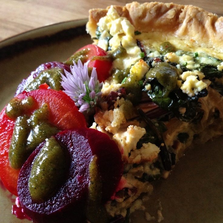 Beet Greens And Ricotta Tart From A Hugh Fearnley Whittingstall Recipe Roasted Beets Roasted