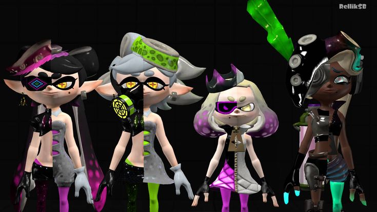 Evil Callie Marie Pearl And Marina Splatoon Nintendo Splatoon
