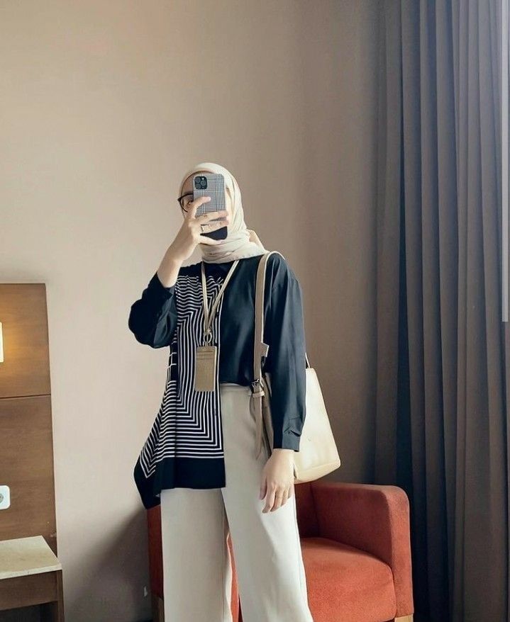 Kulot Pants Outfit H Hijab Ootd Kondangan Hijab Styles Casual Rok Dan Kulot Hijab Style