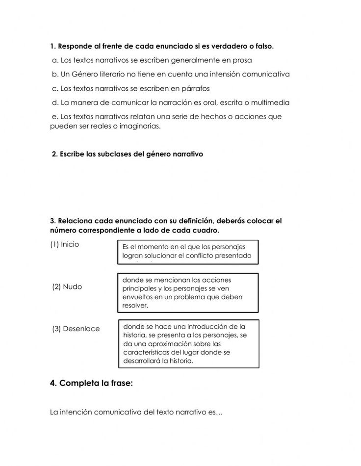 Ejercicio online de Textos narrativos | Person, Personalized items Ejercicio online de Textos narrativos | Person, Personalized items