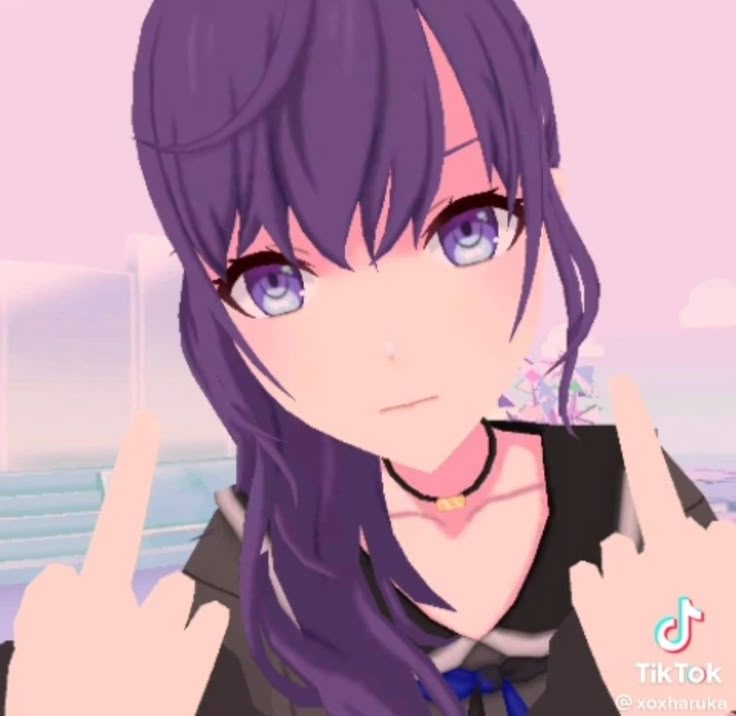 Mafuyu Shows Her Favorite Finger Emotional Cute Art Emo Pfp Vocaloid