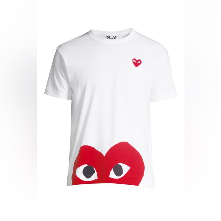 White And Red Half Heart T Shirt Colorful Shirts Red And White Stripes Red