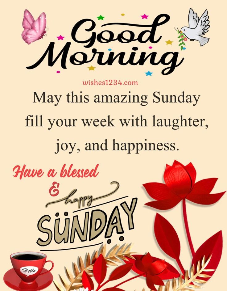 100+ Happy Sunday Wishes, Blessings and Quotes | Sunday wishes, Good ... 100+ Happy Sunday Wishes, Blessings and Quotes | Sunday wishes, Good ...