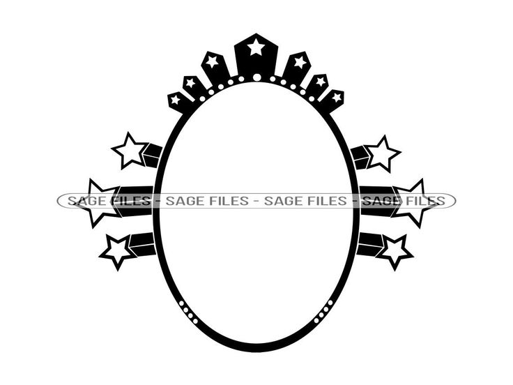 Star Frame Svg Decorative Frame Svg Round Frame Svg Prize Svg Award Svg Clipart Files For