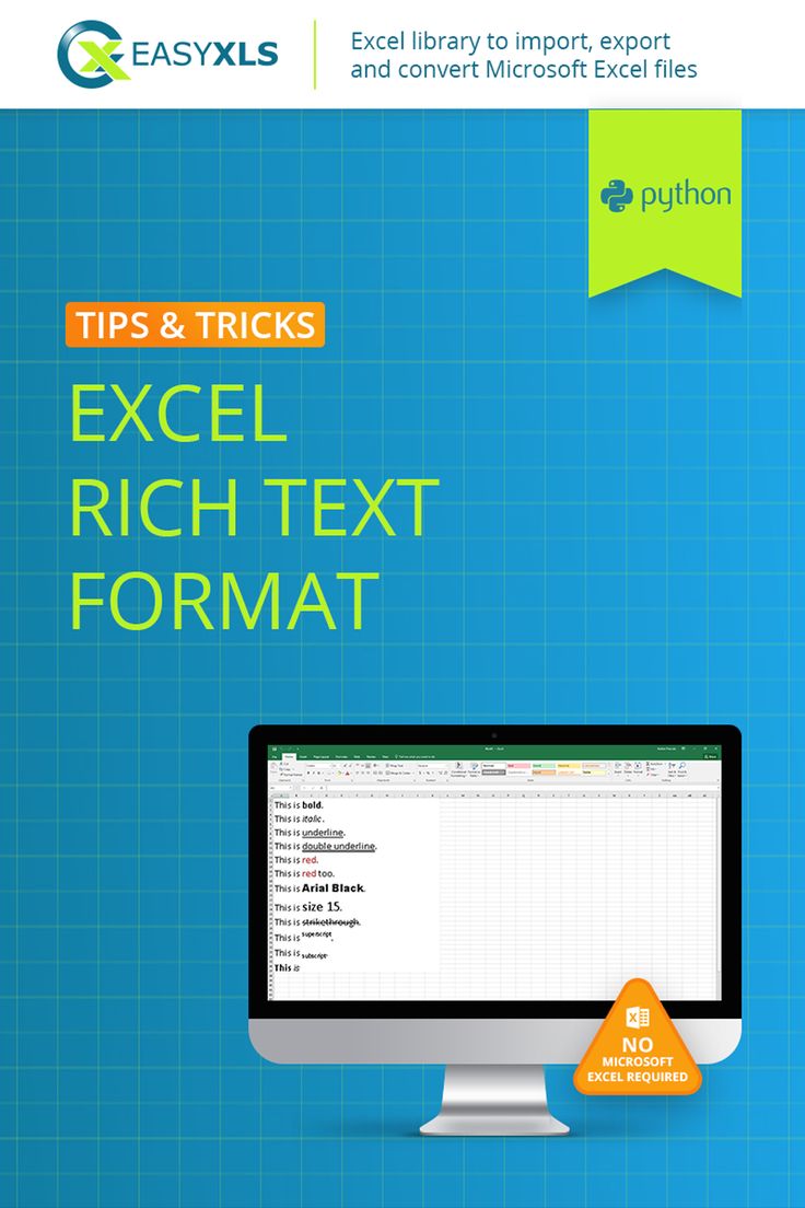 Create Excel Files with Rich Text Formatting Using Python Create Excel Files with Rich Text Formatting Using Python