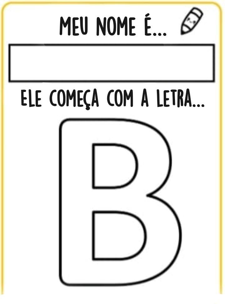 Meu nome é... Ele começa com a letra... Meu nome é... Ele começa com a letra...