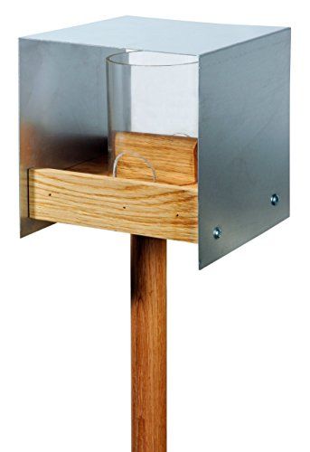 Luxury Oak Bird House With Aluminum Roof