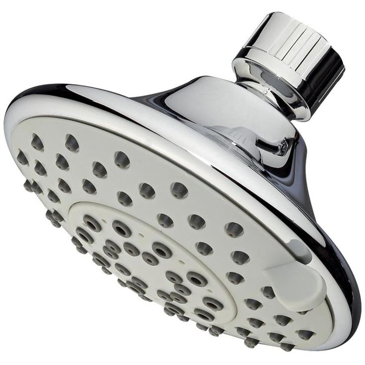 Aquasource Chrome 5 Spray Shower Head 25 Gpm 95 Lpm Fixed Shower Head Shower
