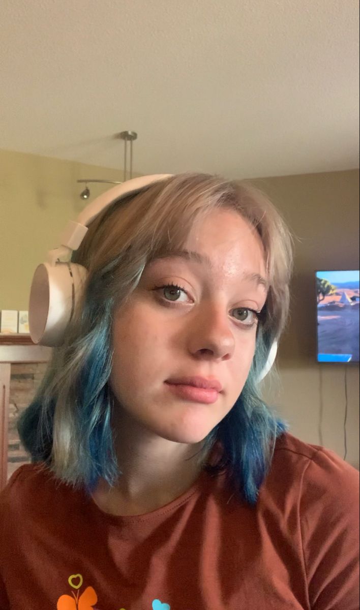Blue And Blonde Hair