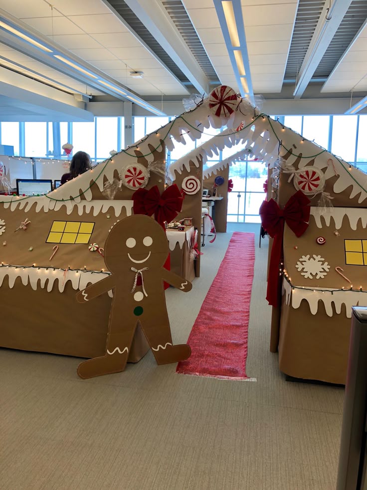 Winning Gingerbread House Decoration At Our Christmas Office Contest