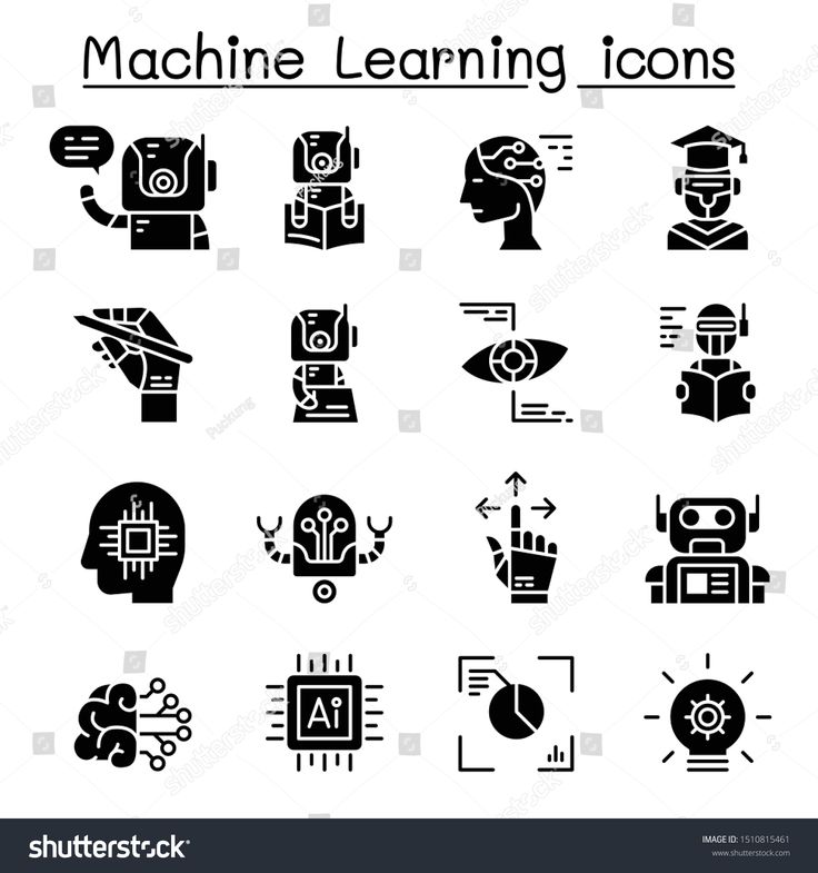 Machine Learning Icon Set Vector Illustration Stock Vector (Royalty ... Machine Learning Icon Set Vector Illustration Stock Vector (Royalty ...
