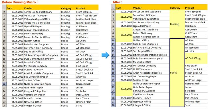 Neatly Merge And Center Adjacent Rows With Same Data