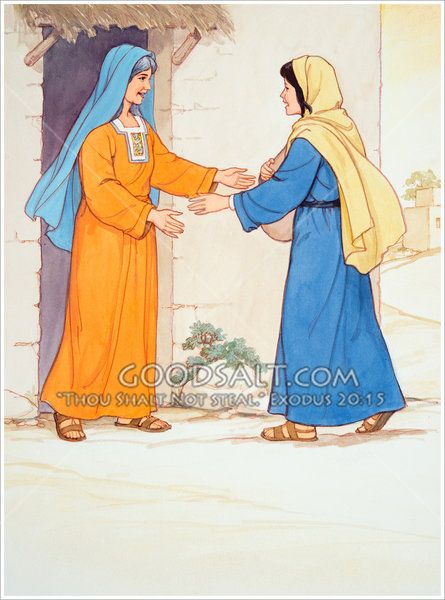 Mary Comes To Visit Elizabeth During Their Pregnancies Catéchisme