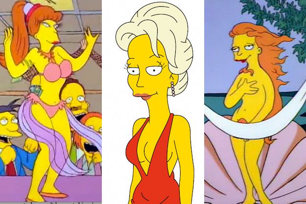 Ten Hottest Women Ever On The Simpsons The Simpsons Unicorn And Fairies Partner Dance