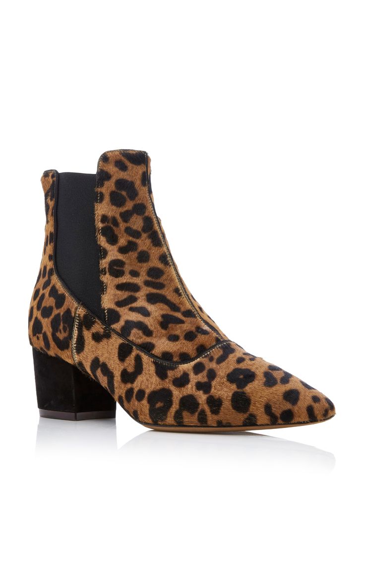 Tabitha Simmons Shadow Leopard Print Calf Hair Ankle Boots Modesens