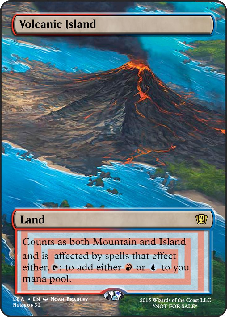 Mtgo Cube Alternate Art Volcanic Island If You Have Any Suggestions For