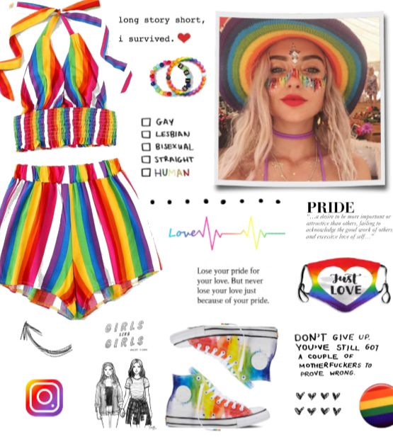 Pride Month Outfit Shoplook Lgbtq Outfit Pride Outfit Famous Outfits