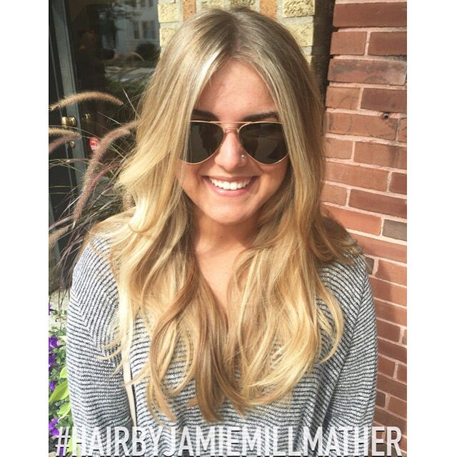 Golden Blonde Balayage Blonde Hair Surfer Girl Rhode Island Long