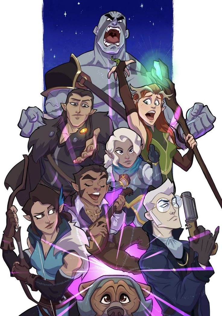 Limited Edition Critical Role Vox Machina Metallic Premium Art Print ... Limited Edition Critical Role Vox Machina Metallic Premium Art Print ...