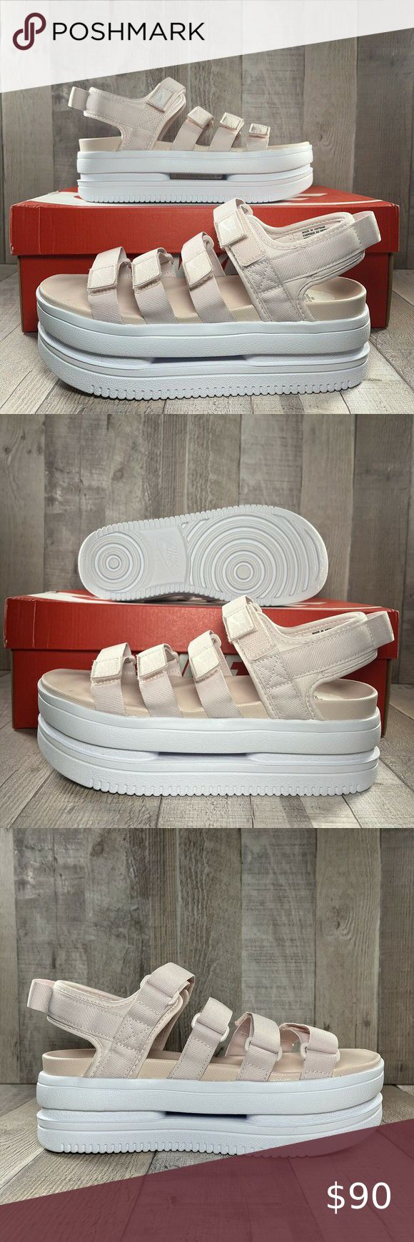 Nike Icon Classic Sandal Na Womens Barely Rose White Pink Oxford Sz 8 Dh0224 600 In 2023