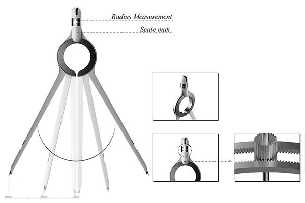 Ruler Compass By Min Keun Kwon Innovative Design Tool