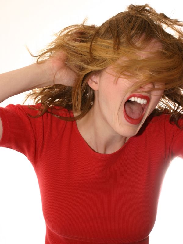 Screaming Woman Women Bad Hair Day 100 Things To Do