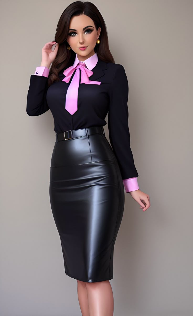 Subissive Sissy From Sweden Black Leather Skirts Leather Pencil Skirt Leather Dress Beautiful