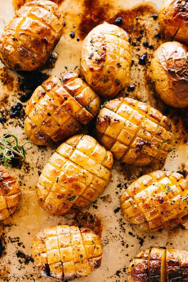 These Hedgehog Roasted Potatoes Are A Fun And Fancy Side Dish Theyre The Perfect Amount Of