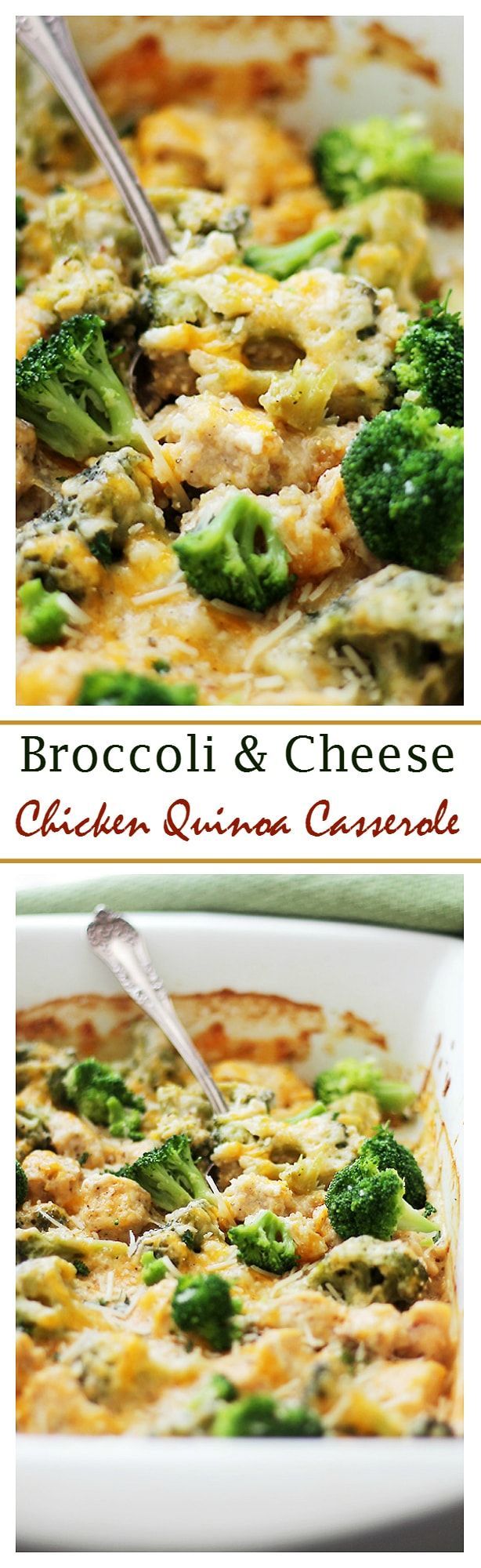 Broccoli And Cheese Chicken Quinoa Casserole Light And Creamy Casserole