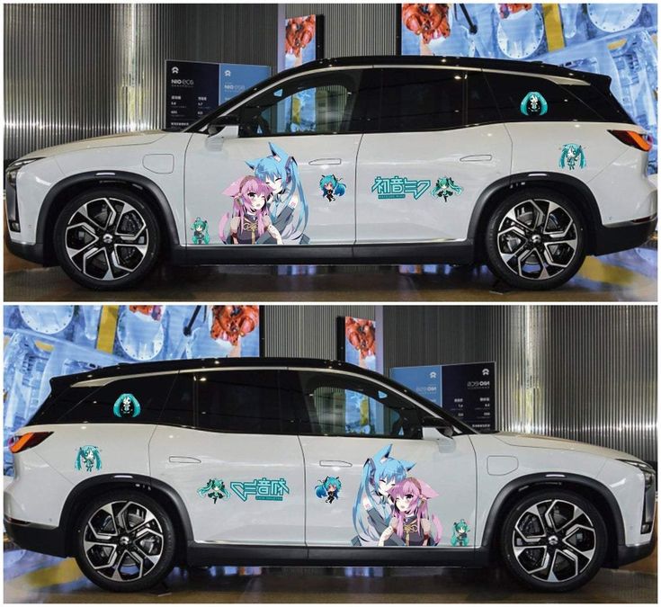 Anime Itasha Hatsune Miku Car Wrap Door Side Stickers Decal Fit With A