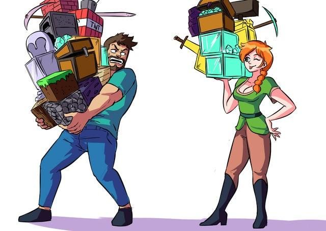 Stronk Alex Minecraft Minecraft Anime Minecraft Comics Minecraft Funny