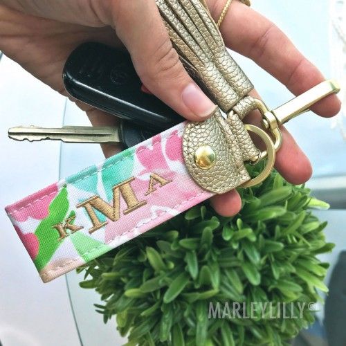 Monogrammed Key Fob Marleylilly Monogrammed Key Fob Key Fobs Monogram