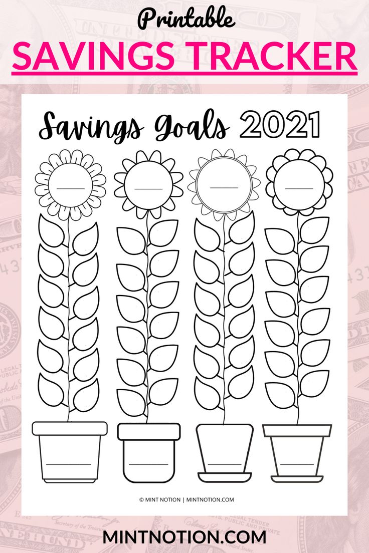 15 Savings Tracker Printables To Visualize Your Progress Saving Money