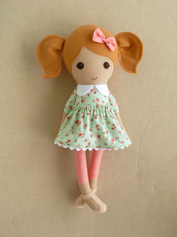 Reserved For Megan Fabric Doll Rag Doll Blond Haired Girl In Mint