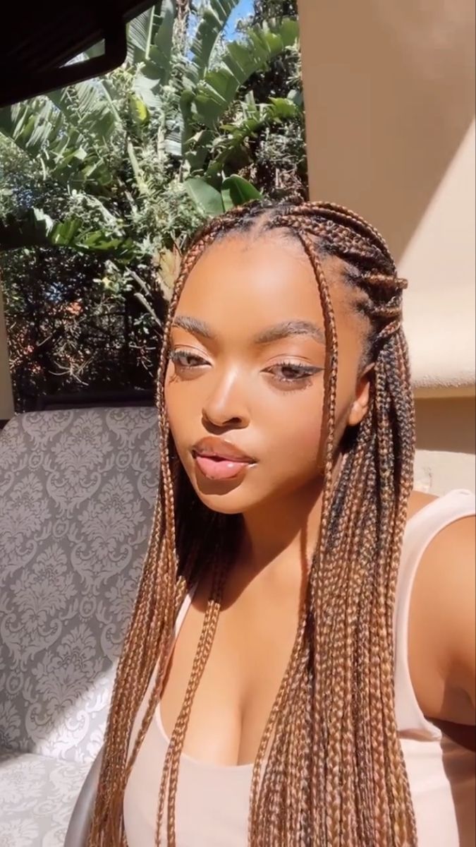 Womenhair Linktree Braids For Black Hair Brown Box Braids Braids Hairstyles Pictures