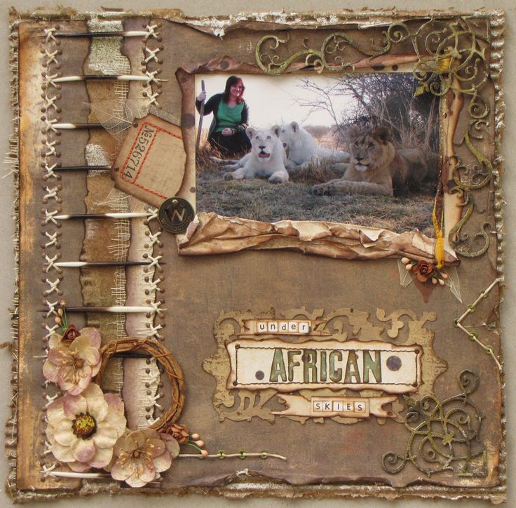 69 Best Safari Scrapbook Layouts Images On Pinterest Scrapbook