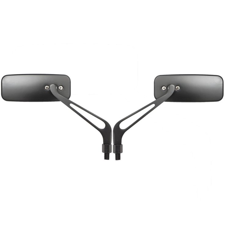 8mm 10mm Aluminum Motorcycle Rectangle Rear View Side Mirror Universal