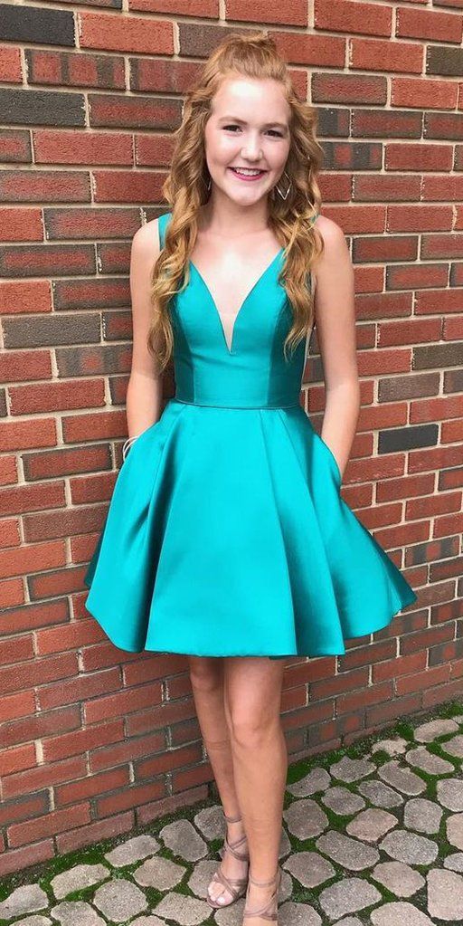 2020 Short Homecoming Dress With Pockets Custom Made Cute Cocktail Dress Fashion Short School